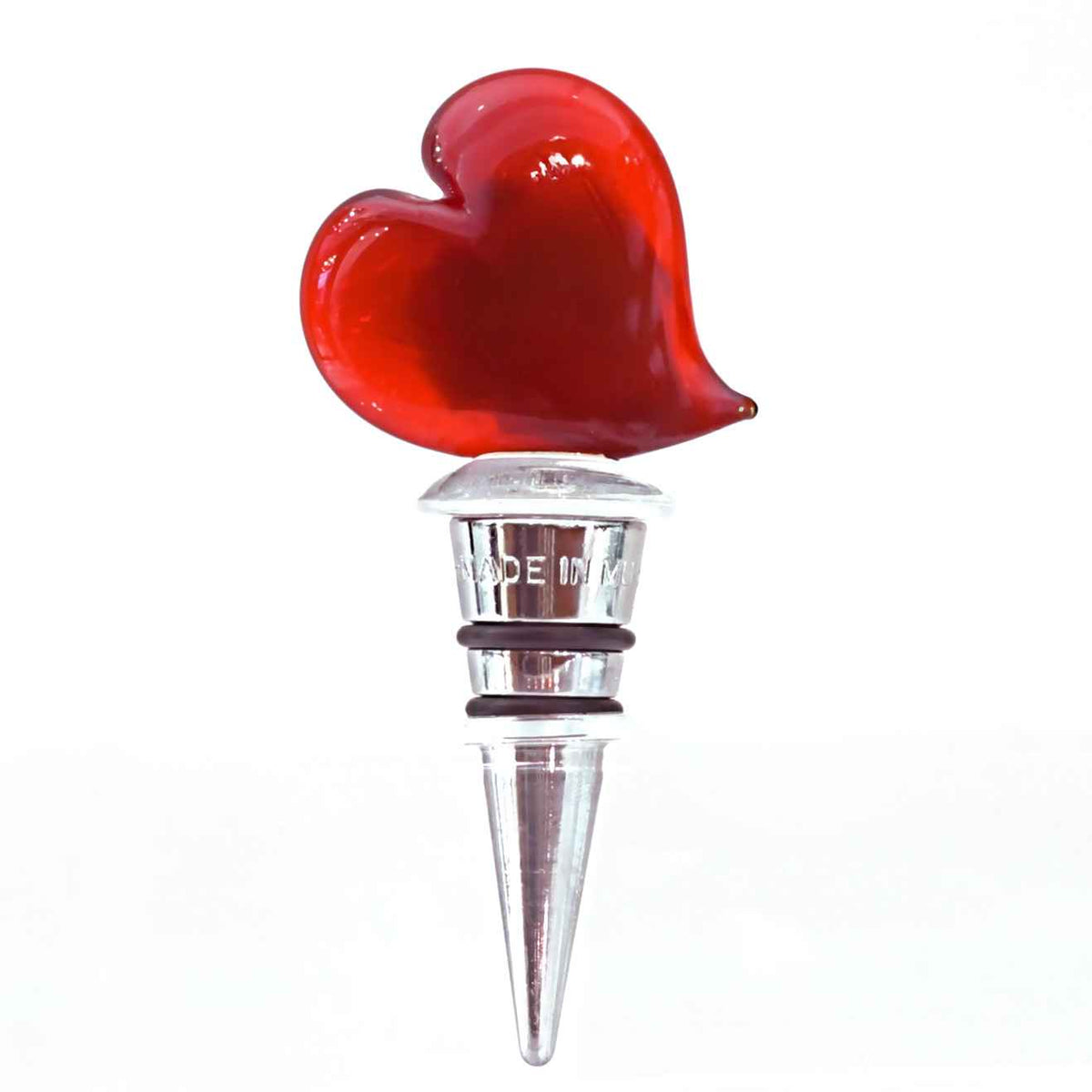 Heart-shaped Stopper | Tableware Murano Glass | Art Glass Tableware