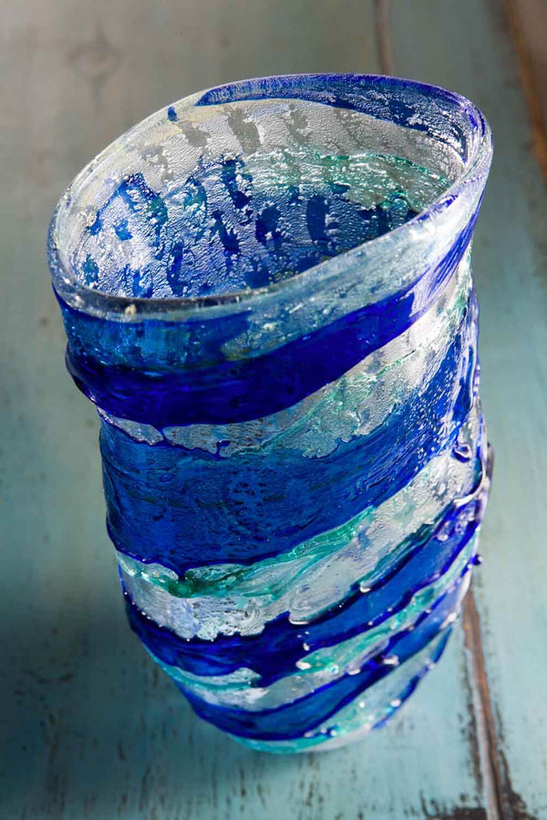 Storm vase | Art Glass Vase | Murano Glass Vases
