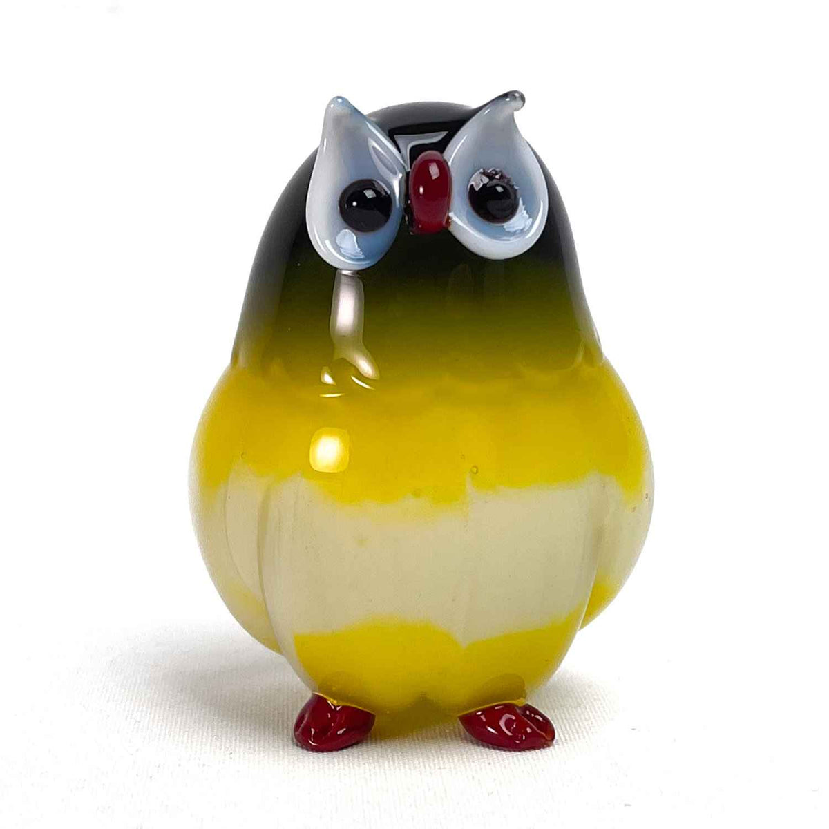 Murano Glass Owl Miniature - Animal Glass Sculpture