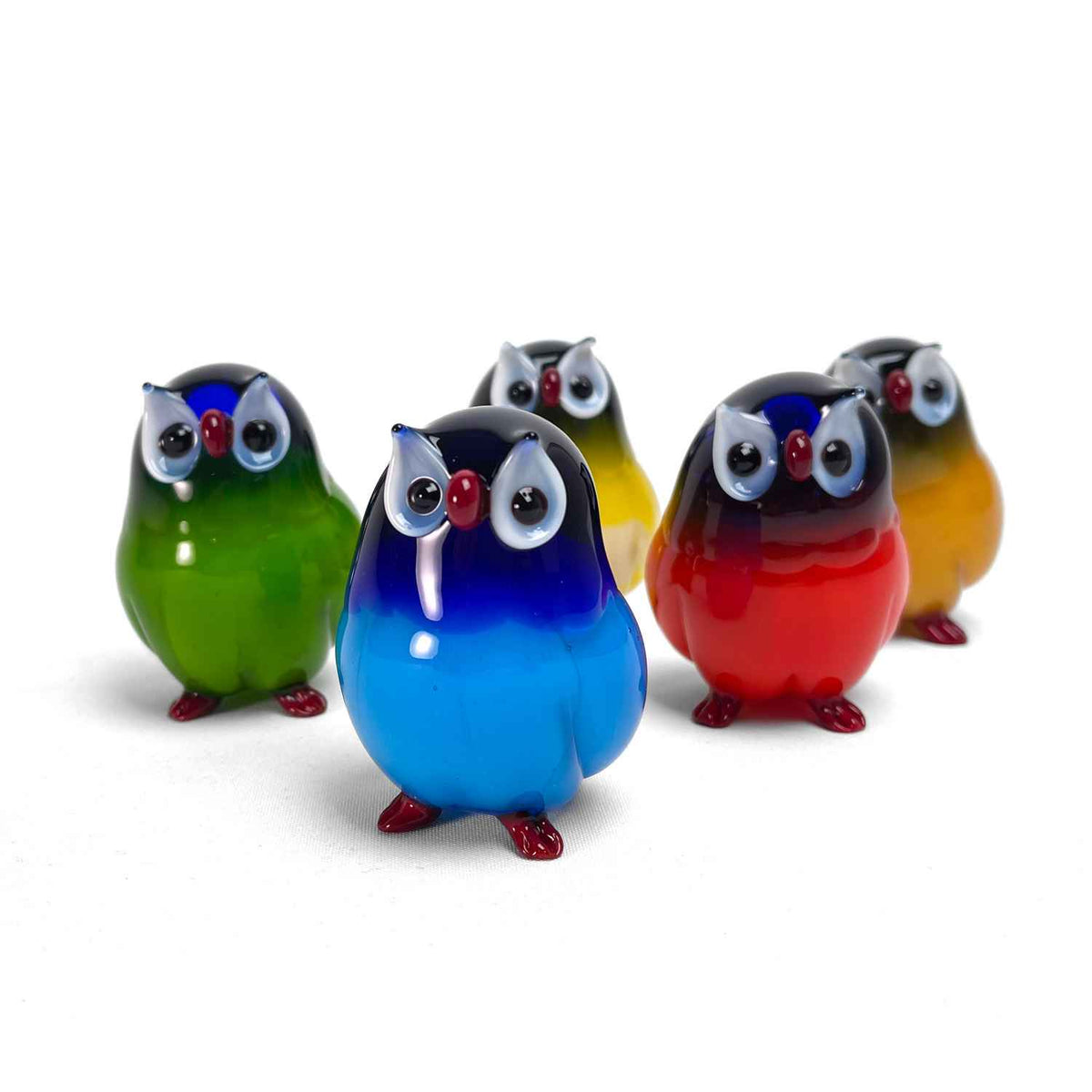 Murano Glass Owl Miniature - Animal Glass Sculpture
