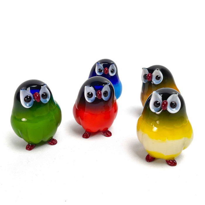 Murano Glass Owl Miniature - Animal Glass Sculpture