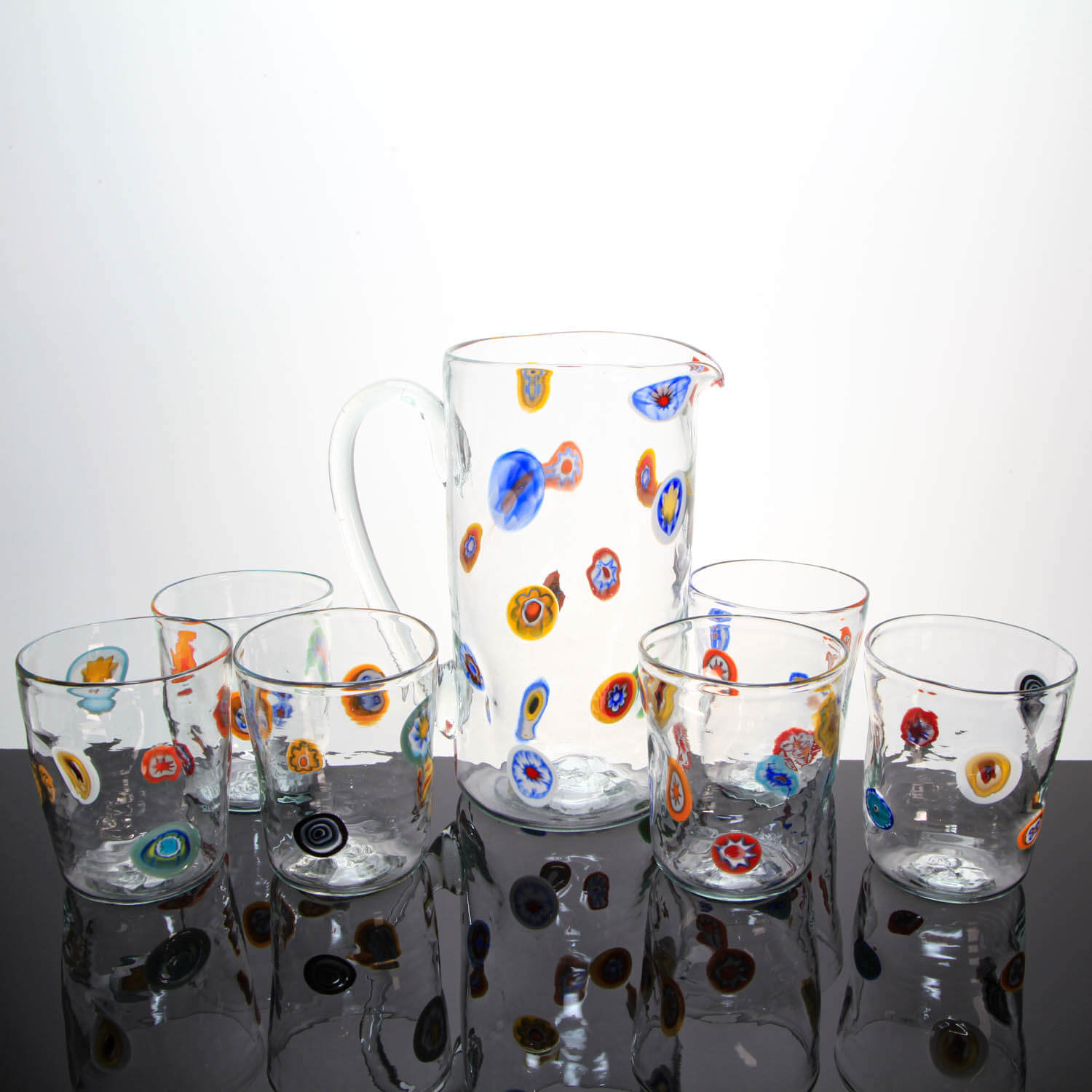 Pacati Drink Set - Murano Glass | Murano Glasses | Goti de Fornasa