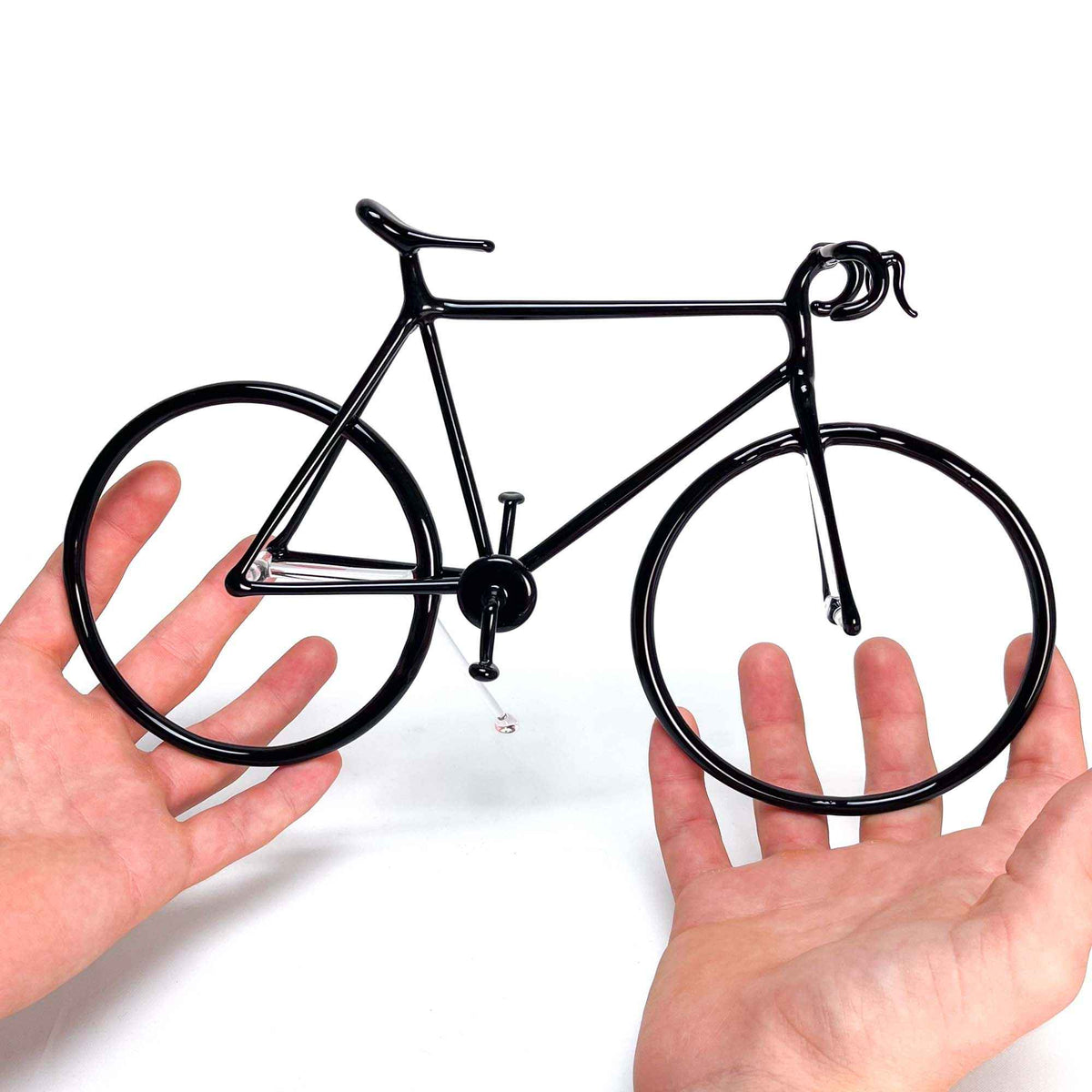 Murano Glass Racing Bike Sculptures - Made in Italy