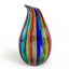 Blown Rainbow Vase | Multicolor Glass Vase | Murano Glass
