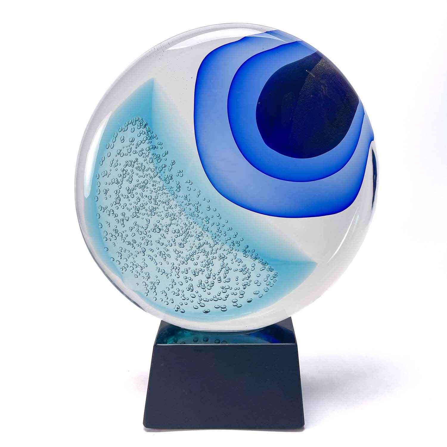 Sky and Sea Murano Glass Stone | Contemporary Art | Murano Sculptures