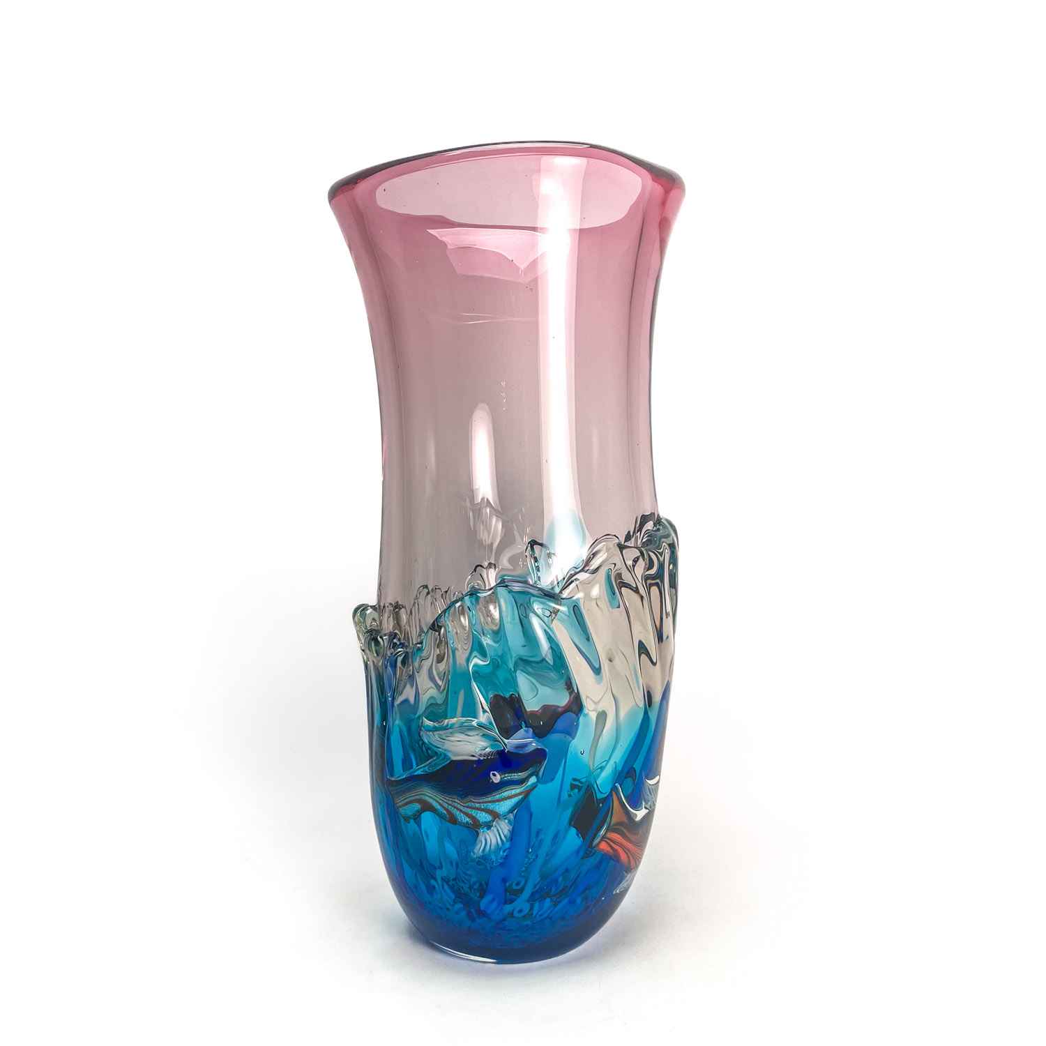 Aquarium Splash Vase | Aquarium Glass Art | Murano Glass Aquariums