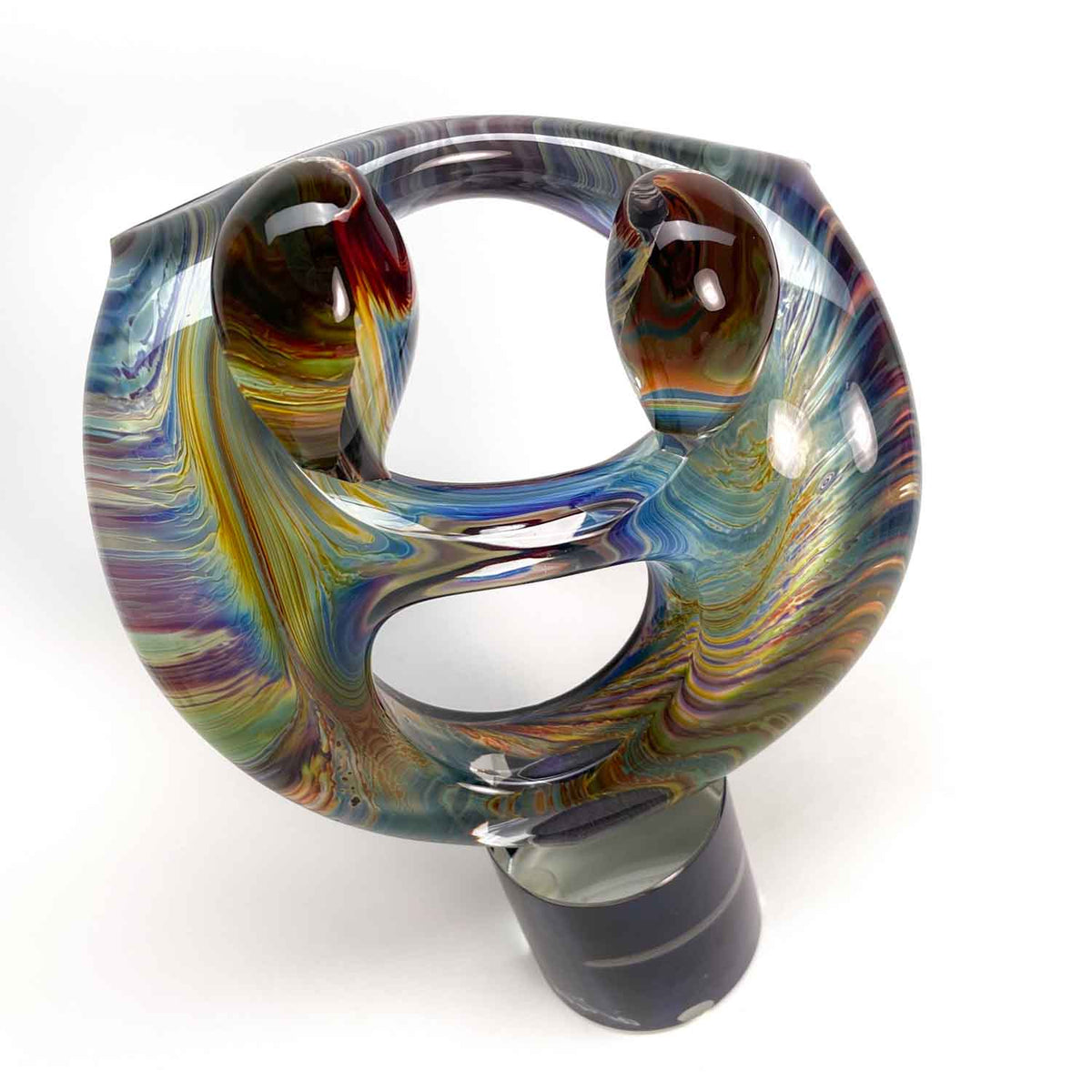 Dance of Love | Murano Glass Sculpture | Chalcedony Art