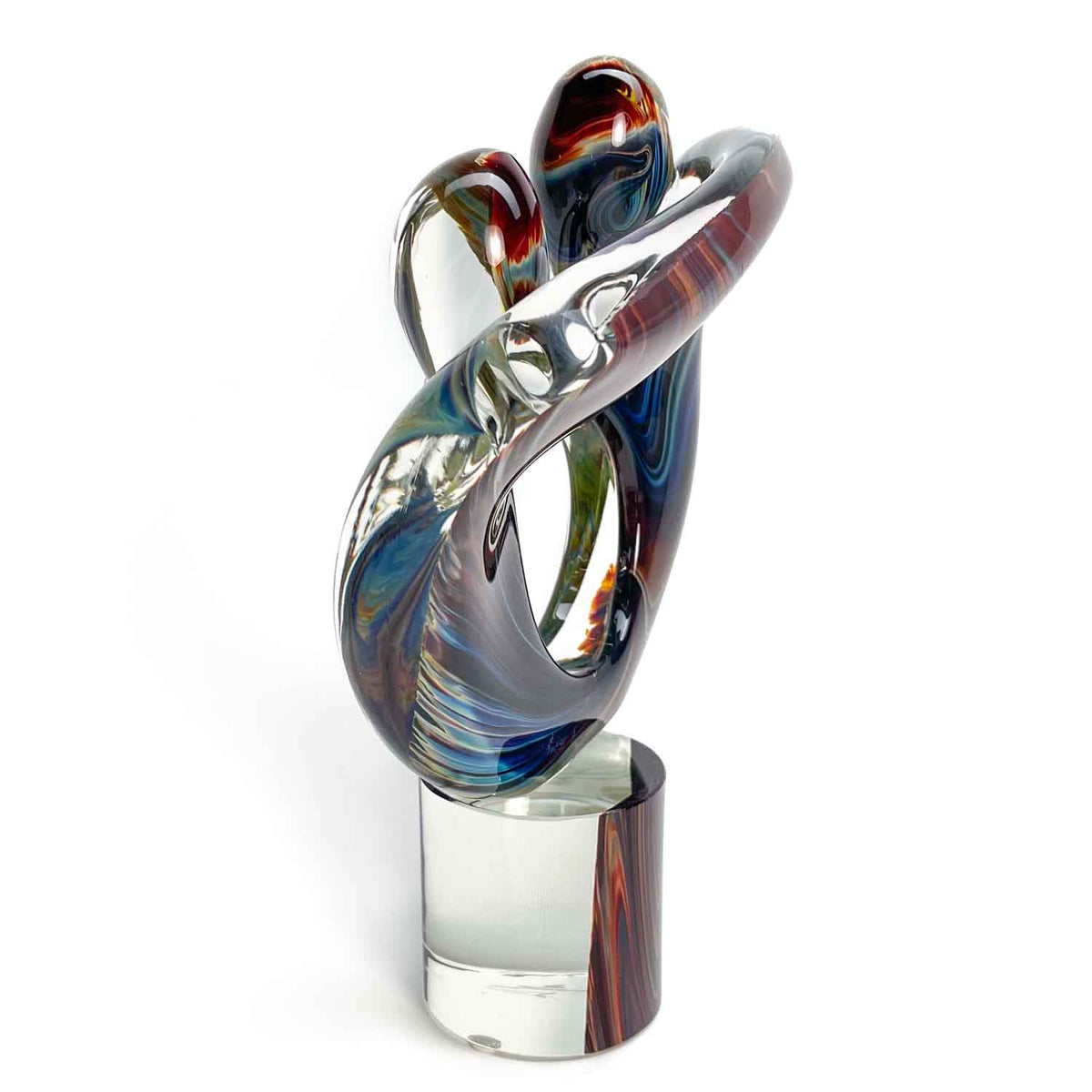 Dance of Love | Murano Glass Sculpture | Chalcedony Art