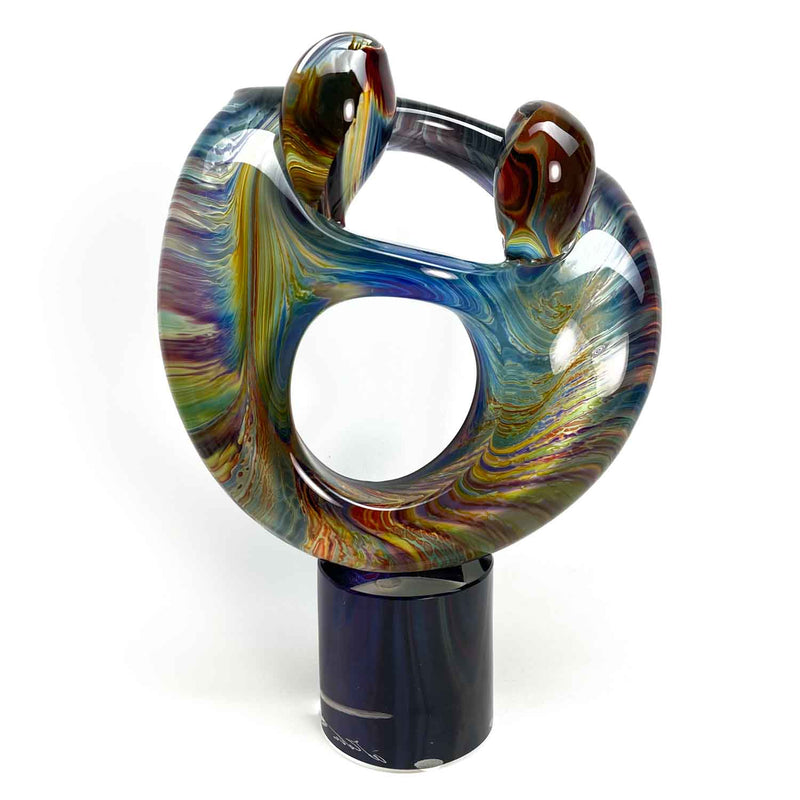 Dance of Love | Murano Glass Sculpture | Chalcedony Art