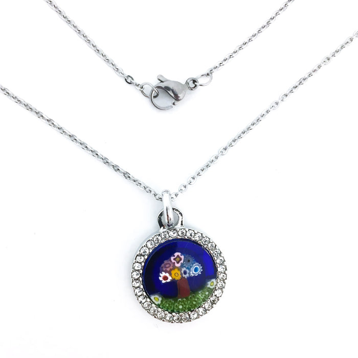 Murrina Pendant - Murano Glass - Crystal Swarovski