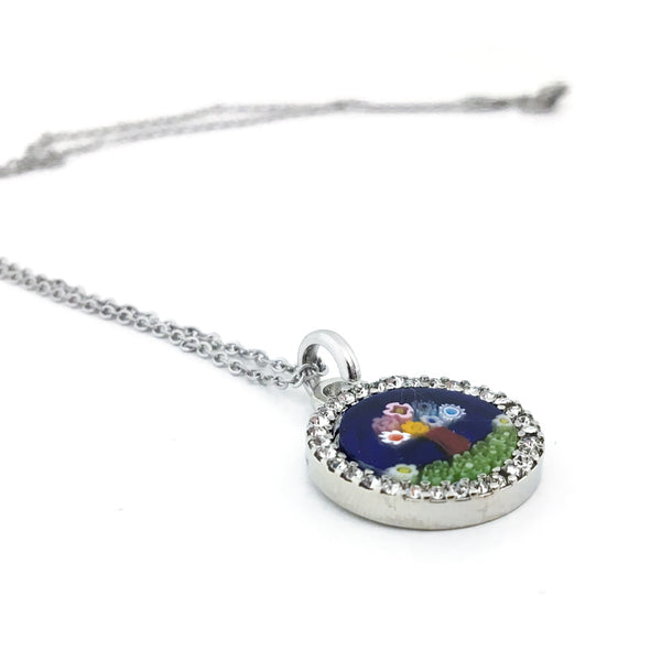 Murrina Pendant - Murano Glass - Crystal Swarovski