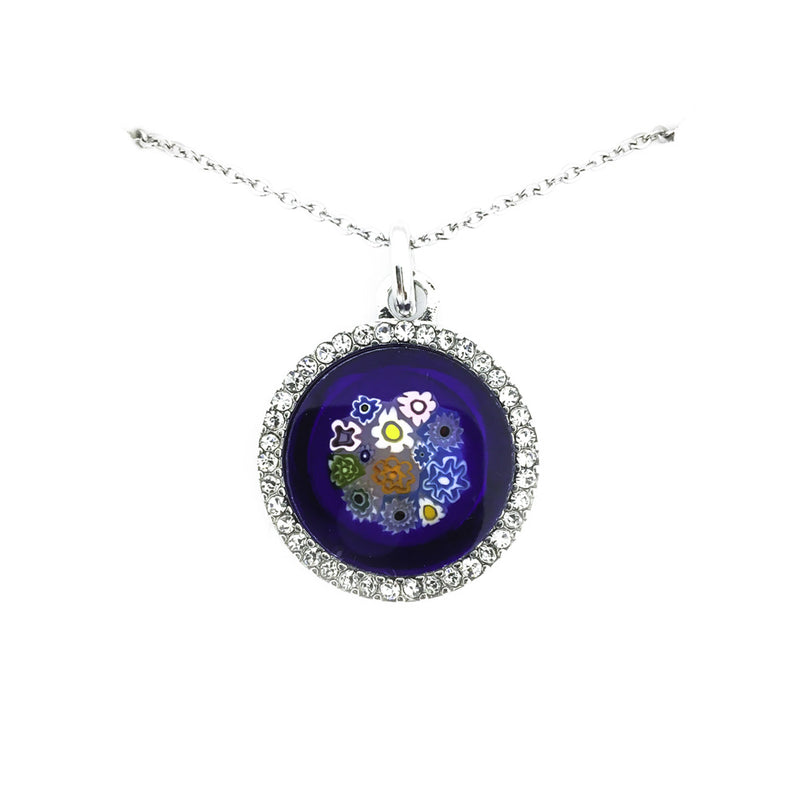 Murrina Pendant - Murano Glass - Crystal Swarovski