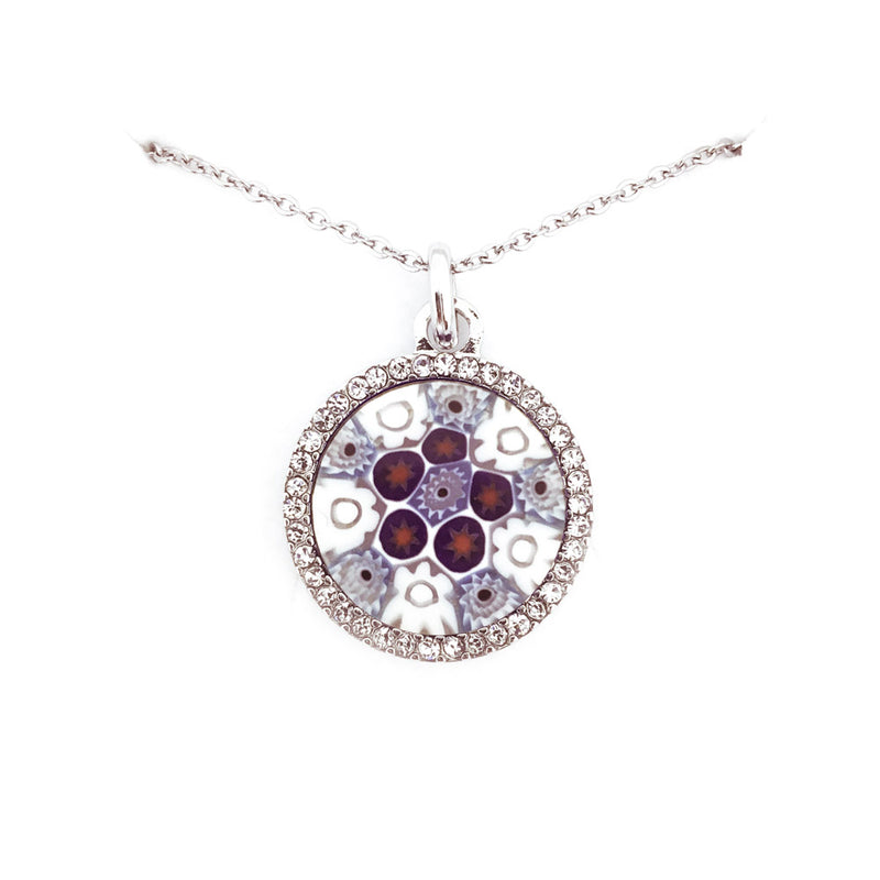 Murrina Pendant - Murano Glass - Crystal Swarovski
