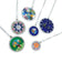 Murrina Pendant - Murano Glass - Crystal Swarovski