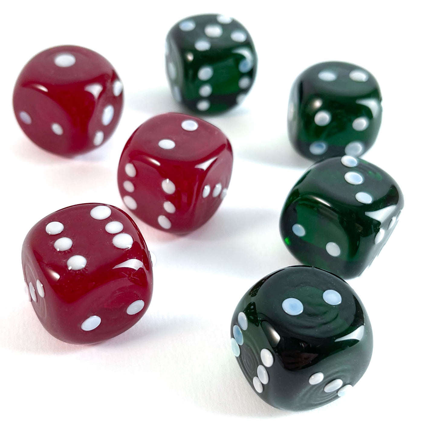 Handcrafted Murano Glass Dice Set - Elegant Decor for Game Nights
