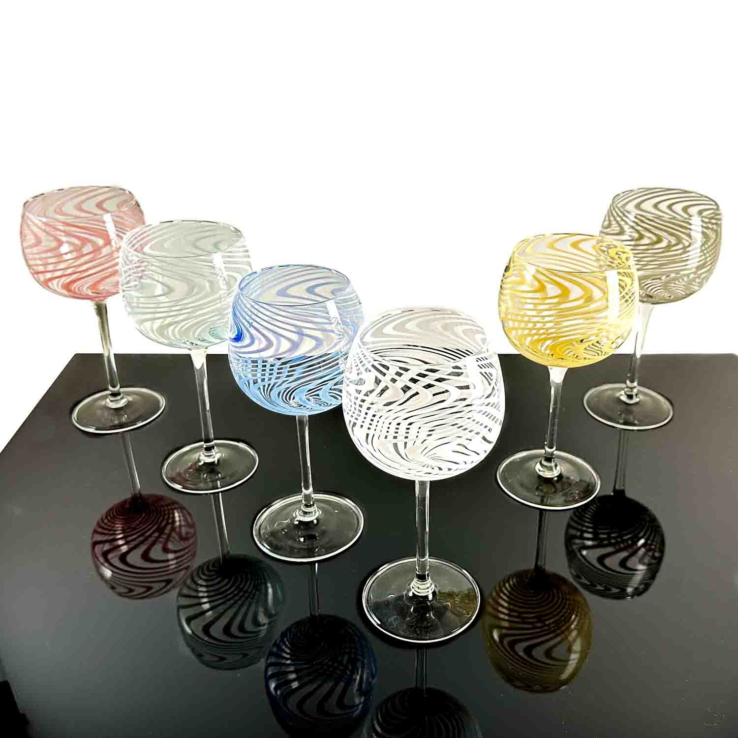 Wine Tasting Glasses - Authentic Murano blown glass