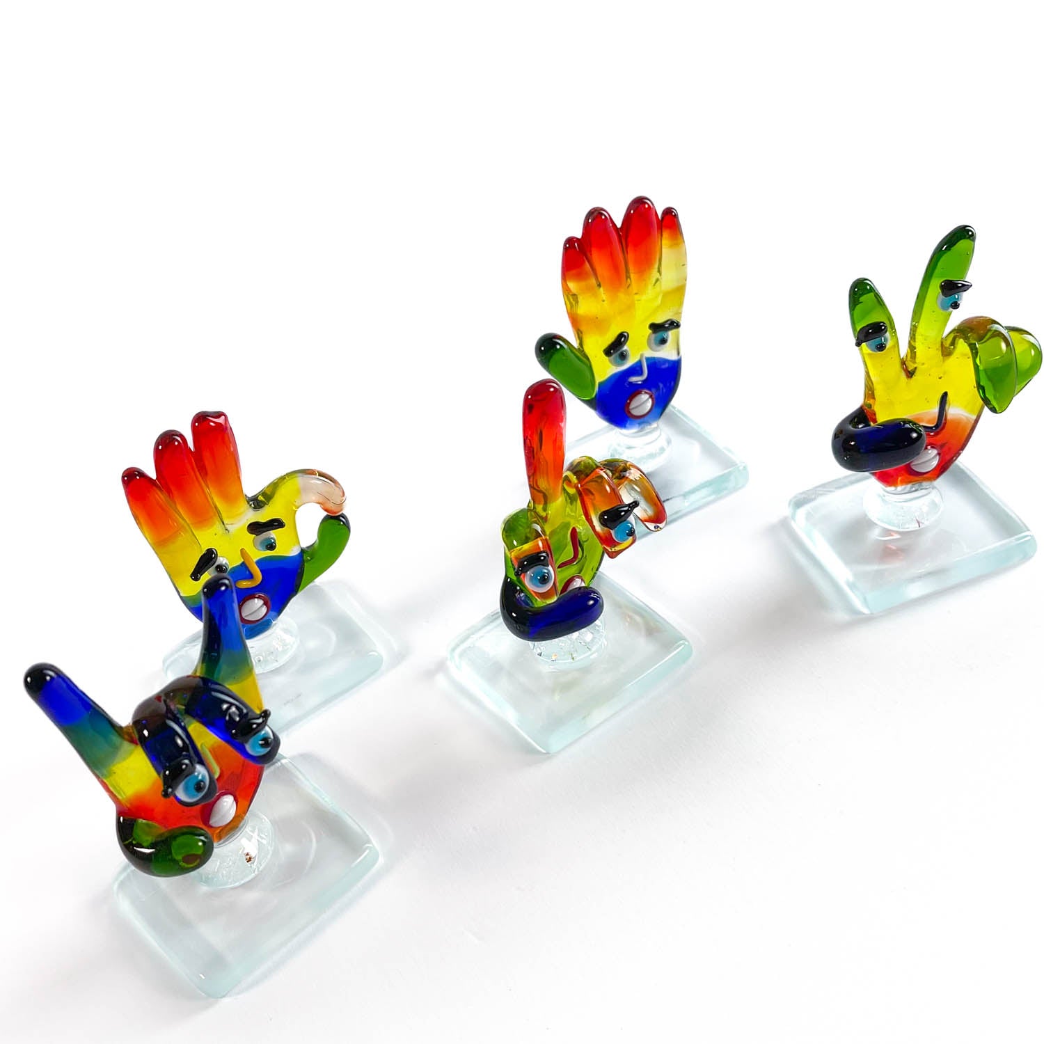 Picasso Hand | Emoji | Murano Glass
