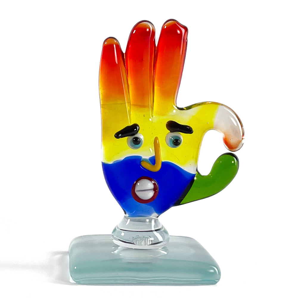 Picasso Hand | Emoji | Murano Glass