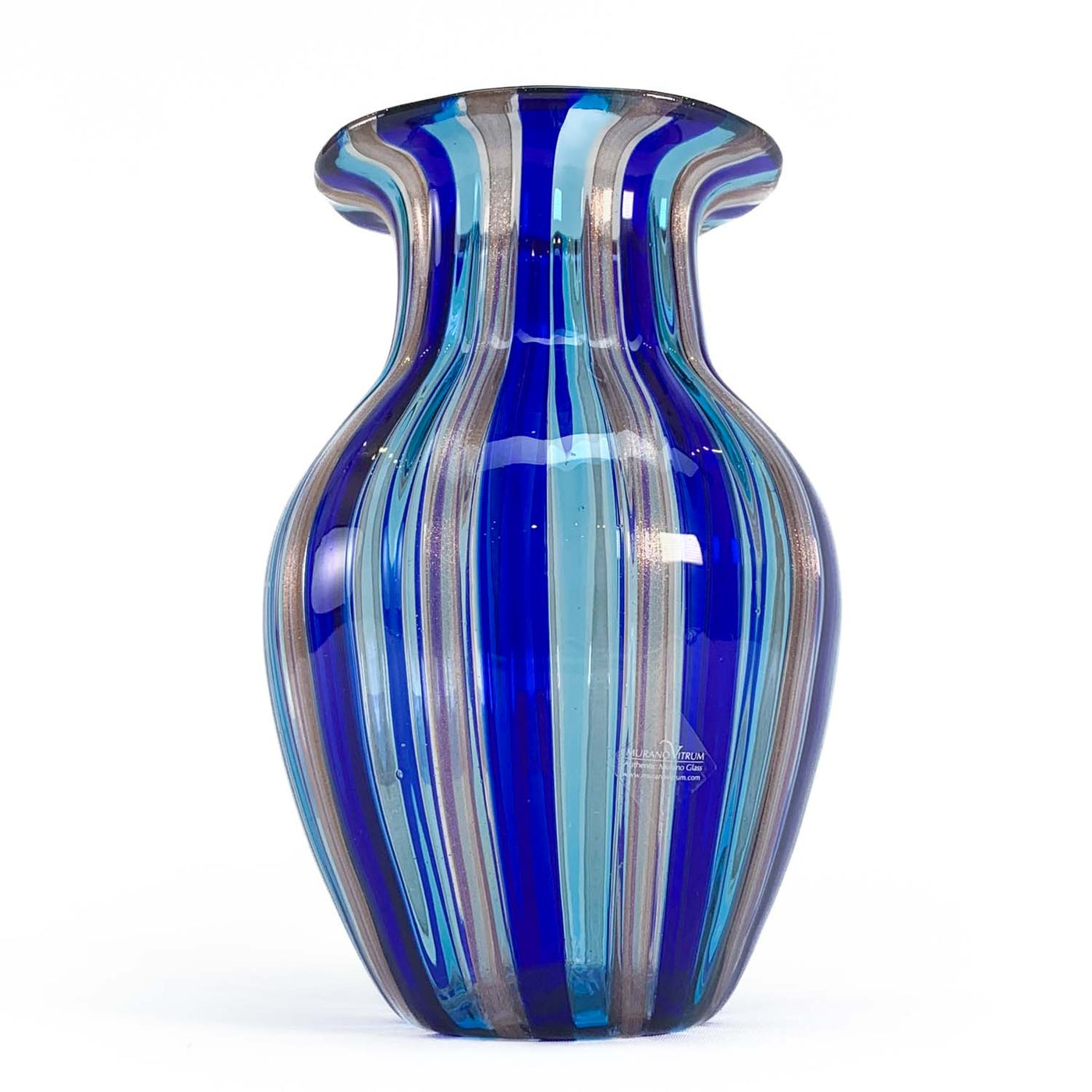 Blown Rainbow Vase | Multicolor Glass Vase | Murano Glass