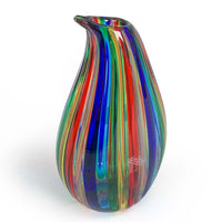 Blown Rainbow Vase | Multicolor Glass Vase | Murano Glass