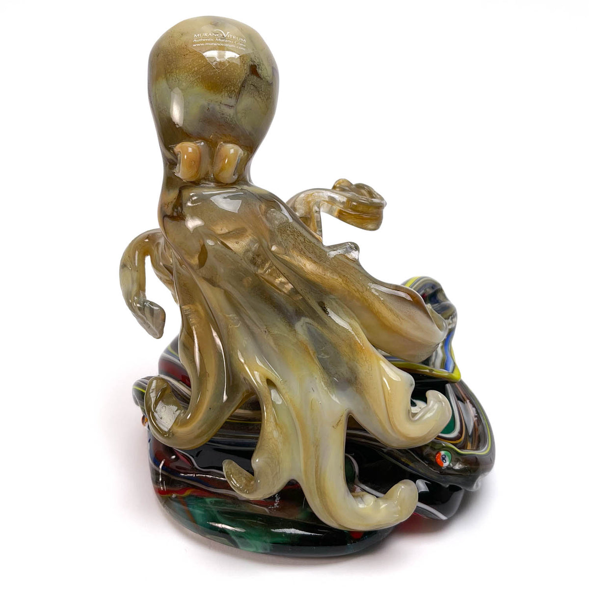 Octopus on a rock | Aquarium Glass Art | Murano Glass Aquariums