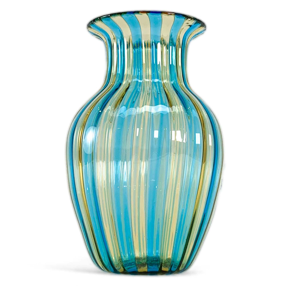Blown Rainbow Vase | Multicolor Glass Vase | Murano Glass