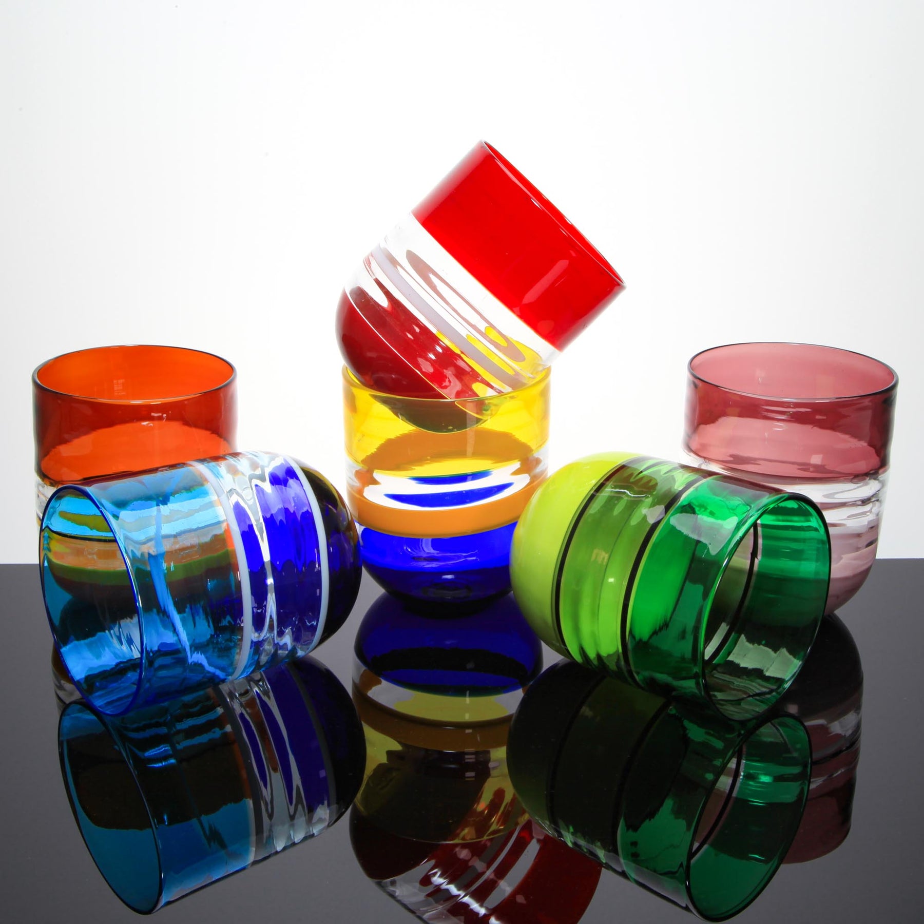 Napoleone Glasses - set of six | Murano Glasses | Goti de Fornasa