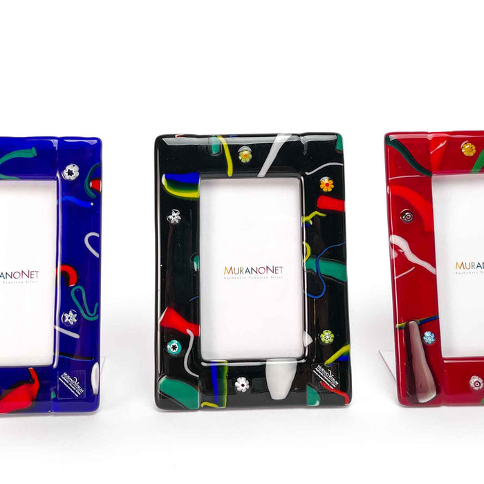 Mirò - Murano Glass Blue Picture Frame