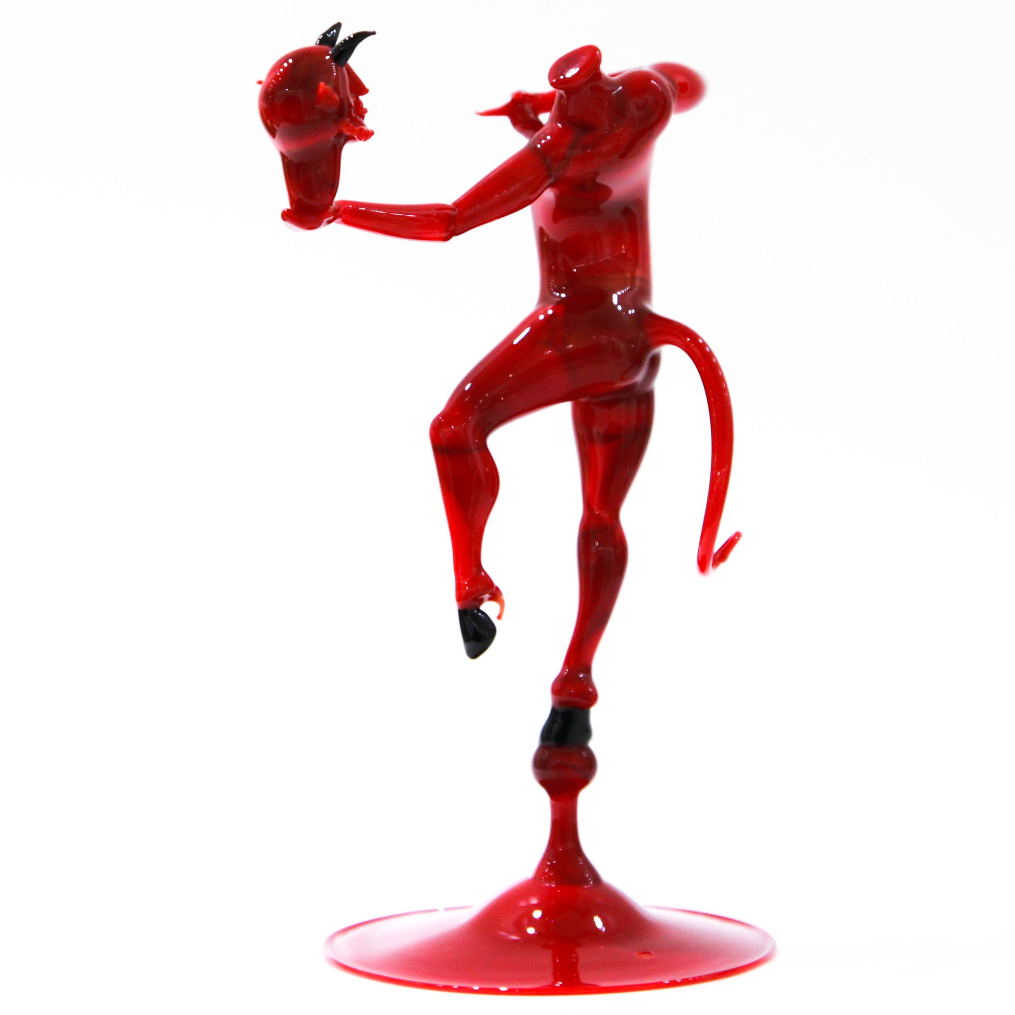 Beheaded red devil | Murano Glass Figurines | Art