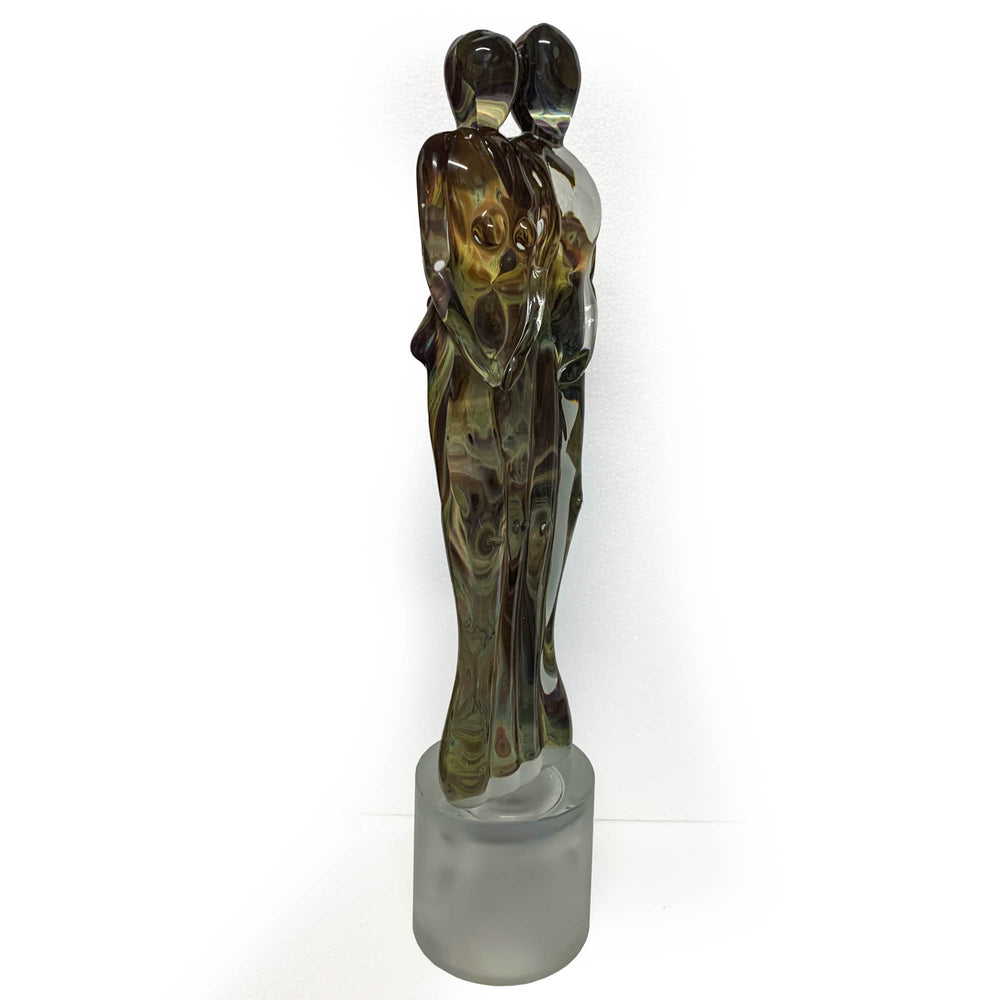 Adam and Eva Calcedonio | Glass Sculpture | Chalcedony Art