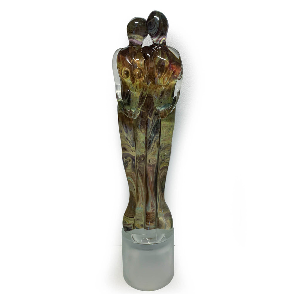 Adam and Eva Calcedonio | Glass Sculpture | Chalcedony Art