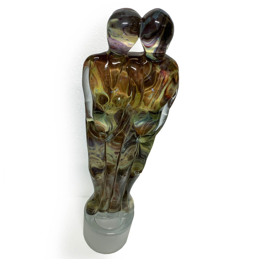Adam and Eva Calcedonio | Glass Sculpture | Chalcedony Art