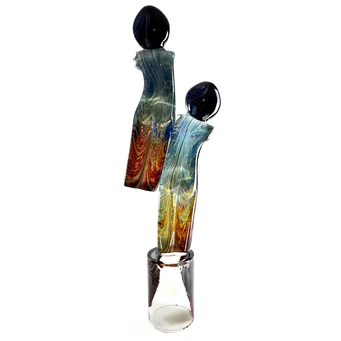 The Twins - Murano Glass Sculpture - Contemporary Italian art