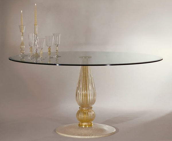 Veneziano Dining Table | Modern Glass Furniture | Venetian Glass